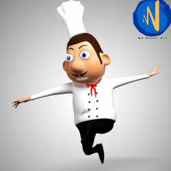 lego rigged chef character 3d models 【 STLFinder