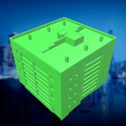 free printable 3d foldable building | Page 1 | STLFinder