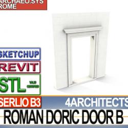 Ancient Roman Door B Revit STL Printable 3D print model | Page 1 ...