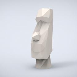 printable moai head lowpoly style 3d print model | Page 1 | STLFinder