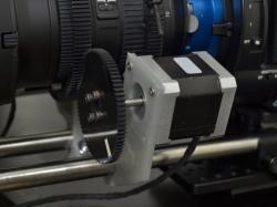 15mm rail mount for nema 17 follow focus stepper motor 3d models ...