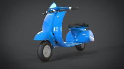 Vespa Low-poly 3D model - Free 3D Model | STLFinder
