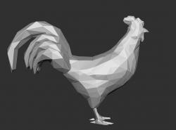 animated low poly chicken rooster 3d models 【 STLFinder
