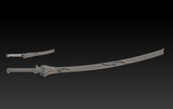 oni genji sword 3D Models | Page 1 | STLFinder