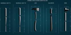 melee zombie apocalypse weapons 3D Models | Page 1 | STLFinder