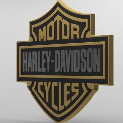 Harley logo signet 2 3d models 【 STLFinder