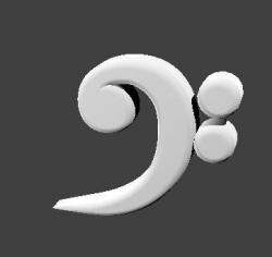 bass clef labeled 3d models | Page 1 | STLFinder