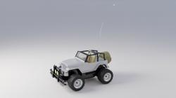 remote control car toy where the wheels rotate into propellers 3D ...