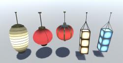 chinese lantern set 3d models 【 STLFinder
