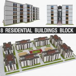 apartment block 3d models 【 STLFinder