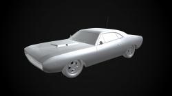 Dodge Charger 68 Low-poly 3D model - Free 3D Model | STLFinder