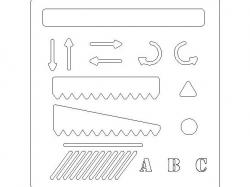 3d name drawing activity for kids template | Page 1 | STLFinder