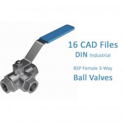3 way ball valve 3d models | Page 1 | STLFinder