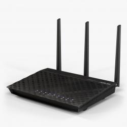 asus rt ac66u dual band wireless ac1750 gigabit router 3d models ...