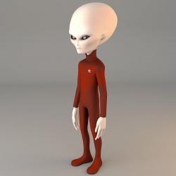 grey alien rigged 3d models 【 STLFinder