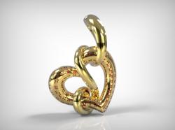 twisted heart pendant 3d models 【 STLFinder