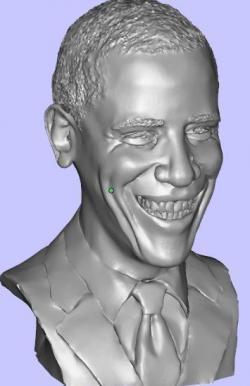 Barack Obama Smiling High and Low Polygon 3D Head Portrait 3D Models ...
