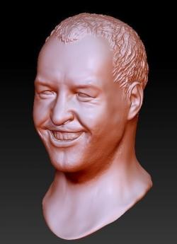 male head 3d print model 【 STLFinder