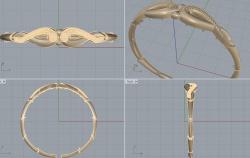 infinity style bracelet jewellery 3d print model 【 STLFinder