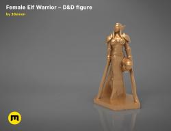 elf warrior female 3d models 【 STLFinder