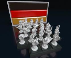 sign language 3d model 【 STLFinder