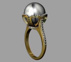 vintage pearl ring 3d print model | Page 1 | STLFinder