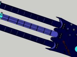 triple neck guitar 3d models 【 STLFinder