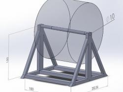 Support bobine de table tige fillete 10mm Solidworks 3D Models | Page 1 ...