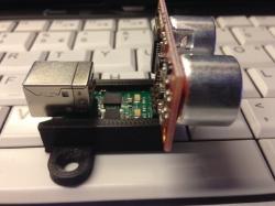 usb i2c pcb bracket with srf08 ultrasonic range detector 3d models ...