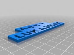 Abby name plate 3d models 【 STLFinder