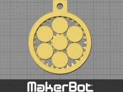 Key Fob 3D Demo Print Interlocking rotating gears 3d models 【 STLFinder