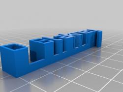 david 3d name plate | Page 1 | STLFinder