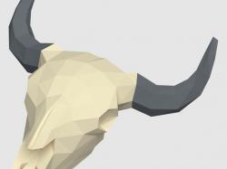 low poly bison skull v2 3D Models | Page 1 | STLFinder