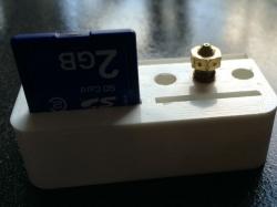 3d printer nozzle and sd card rack 【 STLFinder