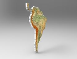 map of south america printable 3D Models | Page 1 | STLFinder