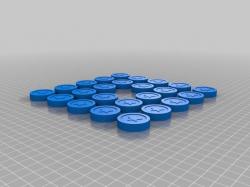 checker pieces 3d models 【 STLFinder