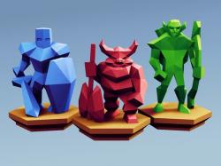 low poly knight tabletop alliance base unit 3D Models | Page 1 | STLFinder