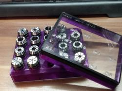 er collet storage box 60 hole rack for cnc machine tools with material ...