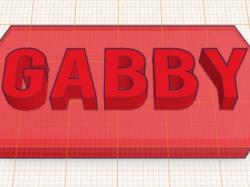 gabby name 3D Models | Page 1 | STLFinder
