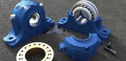 chumacera de puente con sistema bushing de apriete bearing unit 3D ...