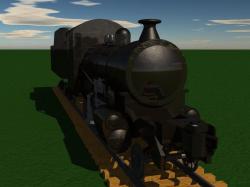 railroad tender and 242 locomotive and narrow gauge track 3D Models ...