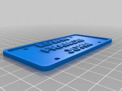 customized licence plate 3D Models | Page 1 | STLFinder