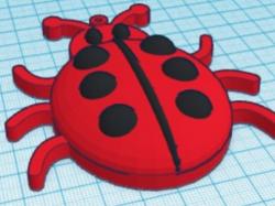lady bug stencil 3d models 【 STLFinder