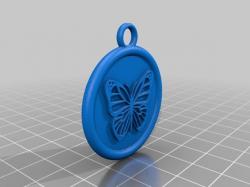 Pendant Homonka Butterfly 3d models 【 STLFinder