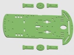 4wd laser cut robot chassis 3D Models | Page 1 | STLFinder