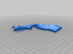printable michigan map 3d models 【 STLFinder