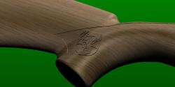 RIFLE STOCK, BASIC SHAPE WITH BUCK ENGRAVING 3D Models | Page 1 | STLFinder