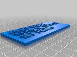 name plate font 3D Models | Page 1 | STLFinder
