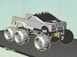 monster truck print out 3d models 【 STLFinder