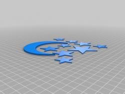 sun and stars stencil 3D Models | Page 1 | STLFinder